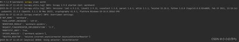 Scrapy 项目运行 Csdn博客