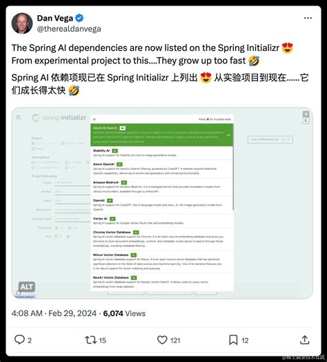 Spring Ai来了，java接入llm大模型变得更加简单springai 今天官宣spring Ai已经上架到spr 掘金