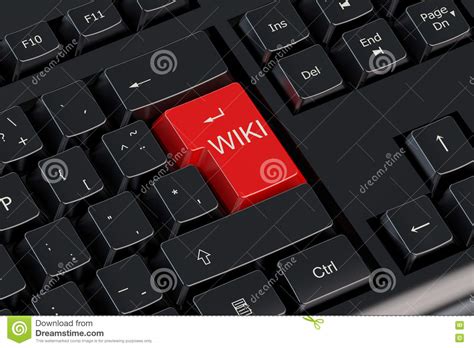 Wiki Keyboard Stock Illustration Illustration Of Learning 63798943