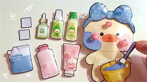 Paper Diy🐥빵빵덕 스킨케어 스퀴시북🐥무료도안무료배표 2024 페이퍼크래프트 종이인형 종이