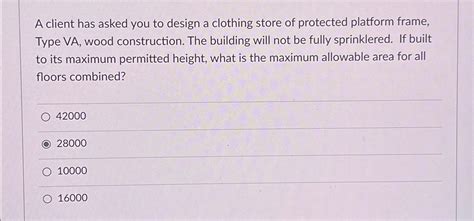 solved a client has asked you to design a clothing store of