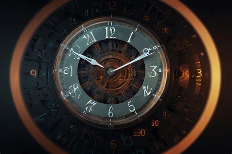 premium photo fluid time morphing clock numbers