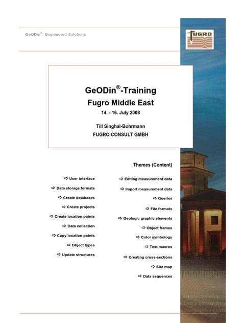 july2008 geodin training fme pdf databases icon computing