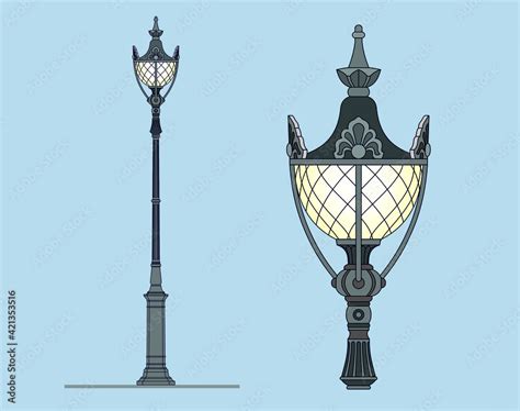 Classic Street Lamp Outdoor Lighting Of The City Urban Design Design Of Parks And Squares