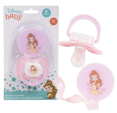 Bulk Disney Pacifier And Clip Sets Princess Belle Wholesale Binkies