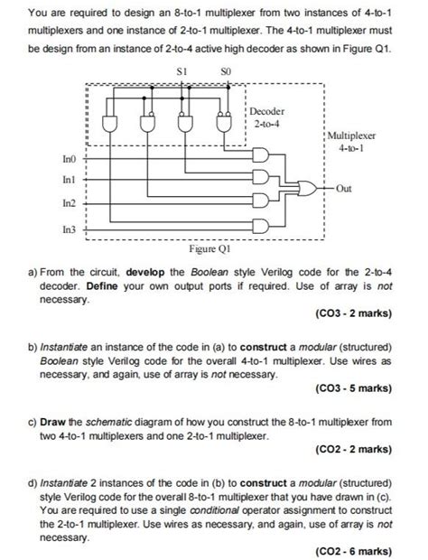 Solved You Are Required To Design An 8 To 1 Multiplexer From Chegg Com