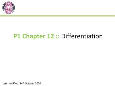 Igcse Math Differentiation Introduction Pptx