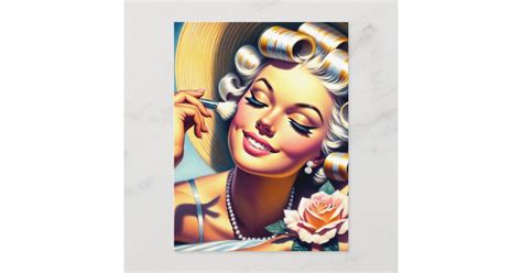 Vintage Beautiful Girl Portrait Postcard Zazzle