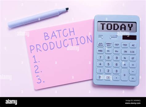 Writing Displaying Text Batch Production Business Approach Mental