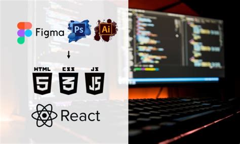 convert figma psd illustrator image to html css js react tailwind by