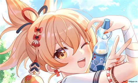 Beautiful Girl Yoimiya Genshin Impact 2k Wallpaper Download