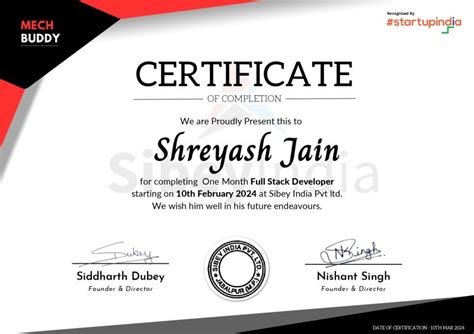 Shreyash Jain On Linkedin Internshipcompletion Fullstackdeveloper