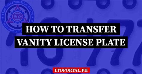 How To Transfer Your Vanity License Plate To Another Vehicle