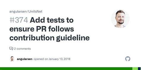 add tests to ensure pr follows contribution guideline · issue 374