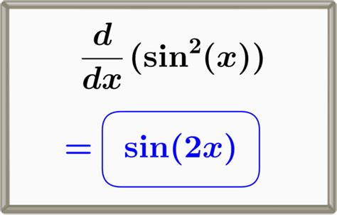 Derivative Of Sine Squared Sin2x With Proof And Graphs Neurochispas