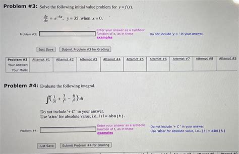 Solved Problem \#3: Solve the following initial value | Chegg.com