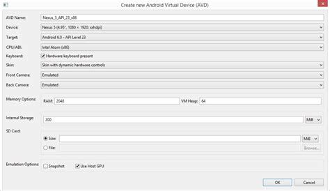Android Emulator Nexus5api23x86 Not Starting Stack Overflow