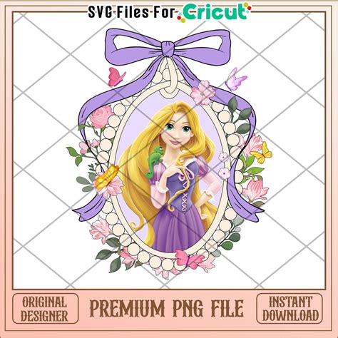 Rapunzel Png Floral Frame Instant Download Svg Files For Cricut