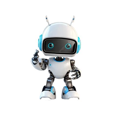 robotic assistant or artificial intelligence robot with empty screen
