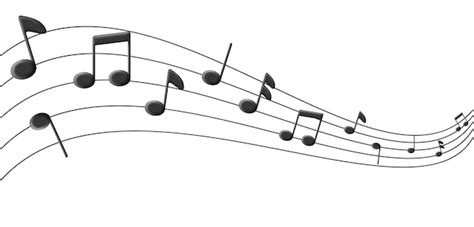 Premium Vector Music Notes Wave With 3d Volume Black Notes Isolated