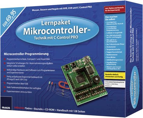 Lernpaket Franzis Verlag Mikrocontroller Technik Mit C Control Pro 978