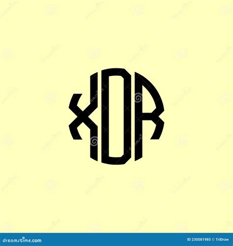 Creative Rounded Initial Letters XOR Logo Cartoon Vector CartoonDealer Com 230081985