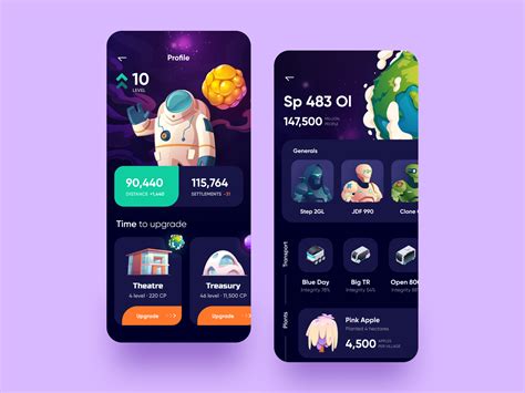 Game Center | Mobile app design inspiration, Kids app design, Game ui design