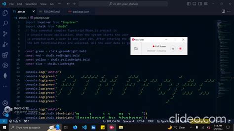 Muhammad Shaheer Kamran On Linkedin Typescript Nodejs Cli Atm