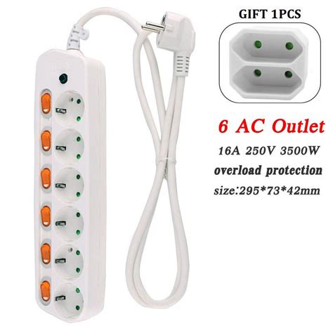 Hight Extension Cord Socket Eu Plug Socket Separat Grandado
