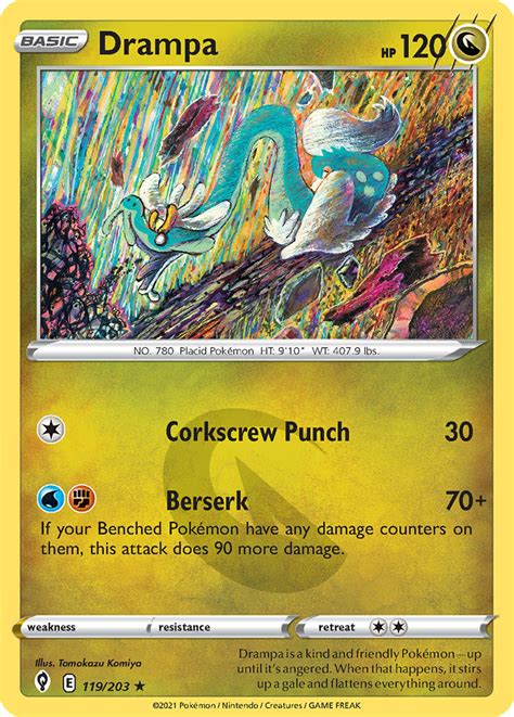 Drampa 119 203 Wert Bild And Seltenheit Pokemonkarte De