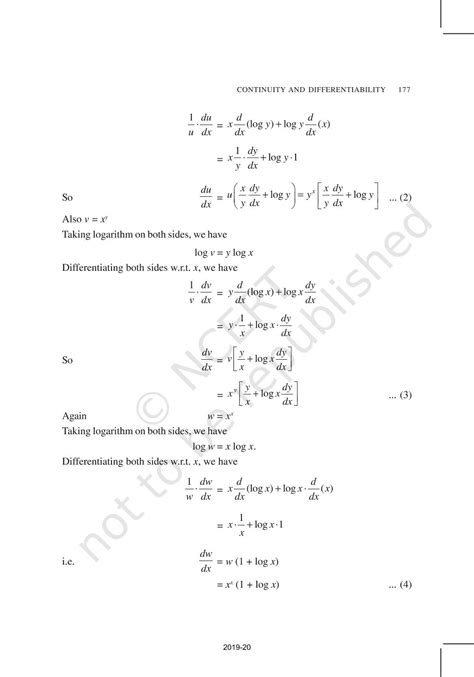 Continuity And Differentiability NCERT Book Of Class Mathematics Part I