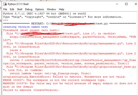 Arcgis Server ERROR The Workspace Is Not The Correct Workspace Type In Arcpy