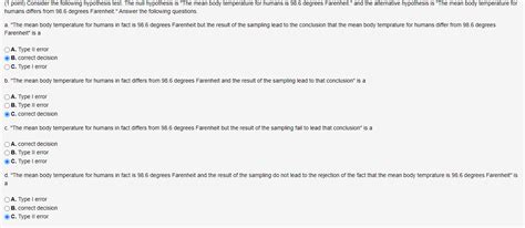 Solved Point Consider The Following Hypothesis Test The Chegg
