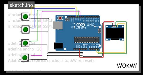 Menu Oled 2 Wokwi Esp32 Stm32 Arduino Simulator