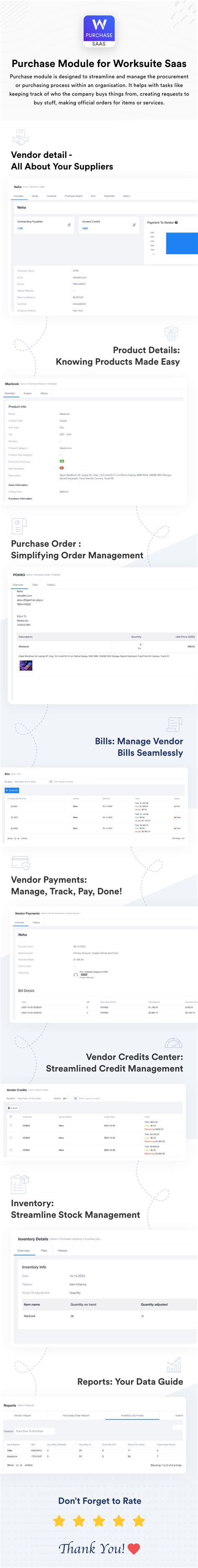 Purchase Module For Worksuite SAAS Top New Code