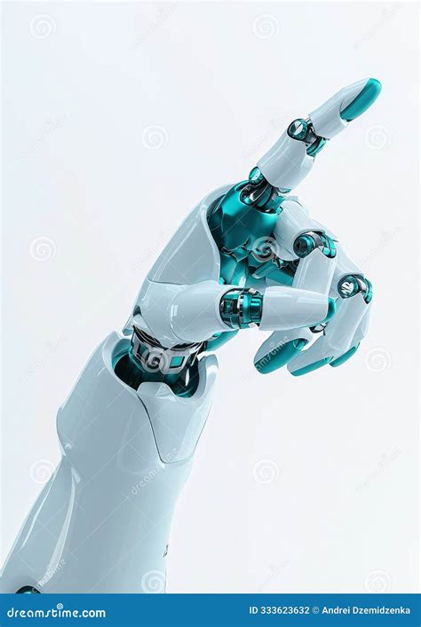 Animated Robot Hand And Human Hand Touching Digital World In Dark 3d