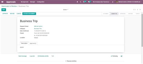 Approval Odoo V Book Cybrosys