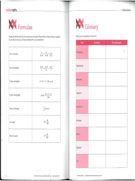 Trigonometry Workbook Walkermaths Pdf