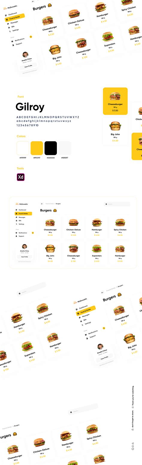 Dashboard Menu Design Behance