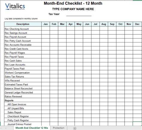 Excel Check List Template