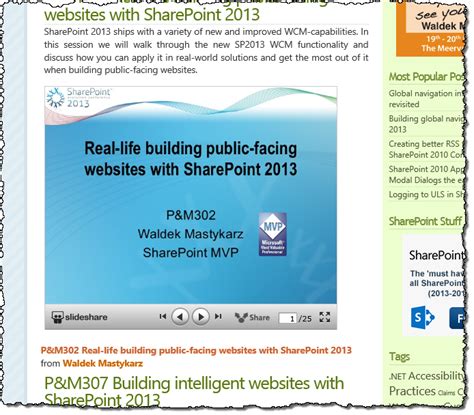 inconvenient embedding slideshare presentations and other widgets in