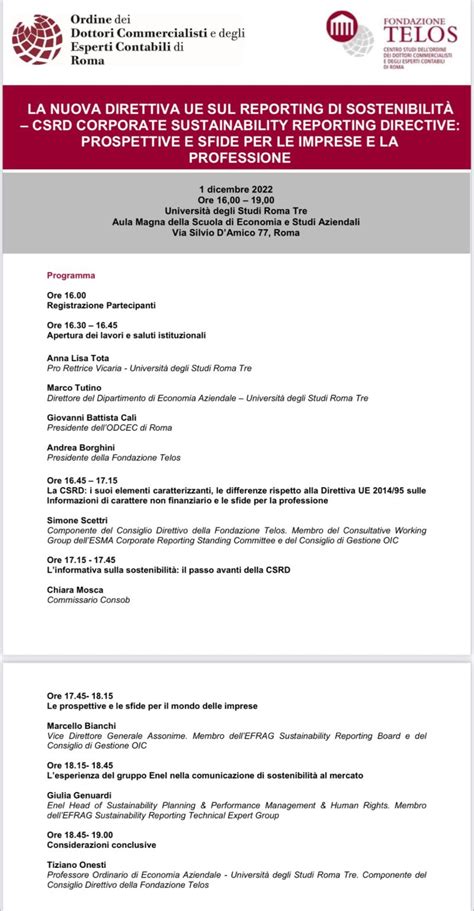 La Fondazione Telos Scuola Aldo Sanchini Dopo Il Grande Riscontro Ricevuto Con Il Convegno