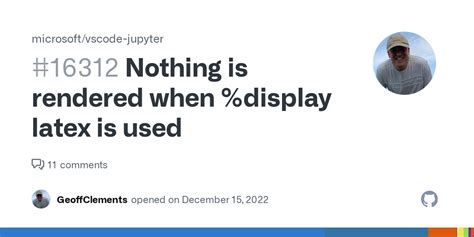 Nothing Is Rendered When Display Latex Is Used Issue Microsoft Vscode Jupyter GitHub