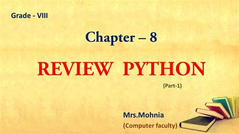8threview Pythonpart 1 Youtube