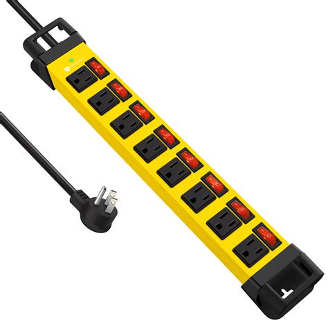 Vilong Surge Protector Power Strip 8 Outlets Individual Switches