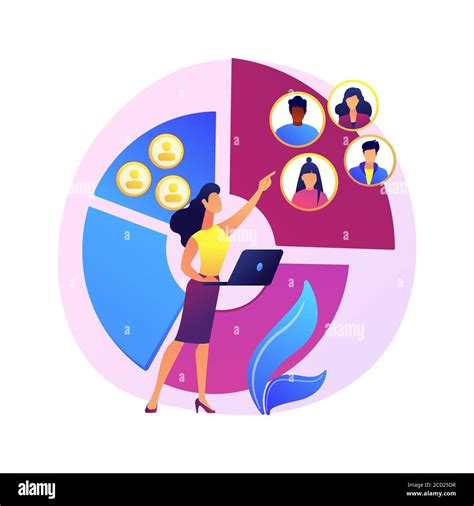 Audience Segmentation Abstract Concept Vector Illustration Stock Vector