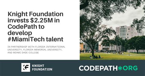 Knight Foundation Invests 225m In Codepath To Expand In Miami