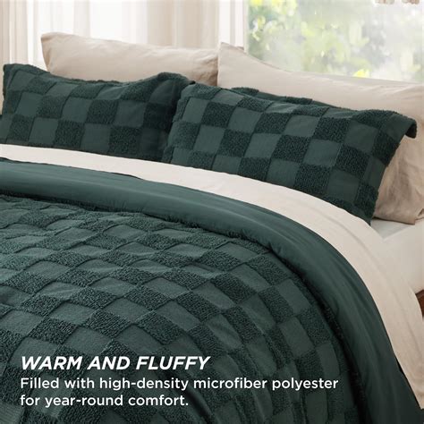 Twin Twin Xl Comforter Set Emerald Boho Tufted Bed Set