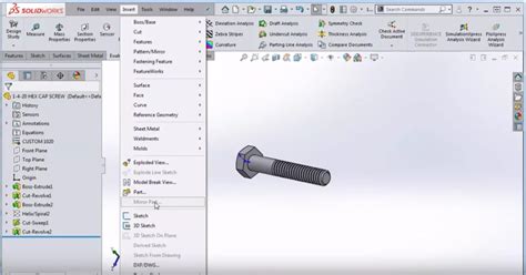 Solidworks Surfaces Mirror Solidworks Surfaces Mirror