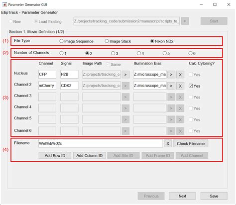Parameter Generator Gui — Elliptrack Documentation